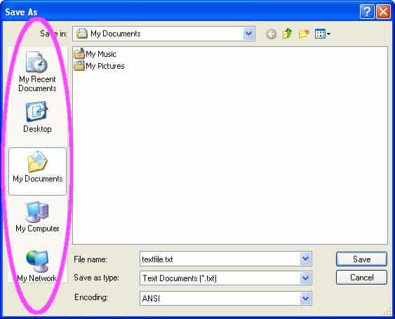 How To Set Custom Shortcuts In The Windows Xp Save As Dialog Box