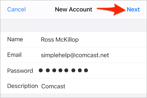 Comcast Email Server Settings For Ipad Collectionsbpo