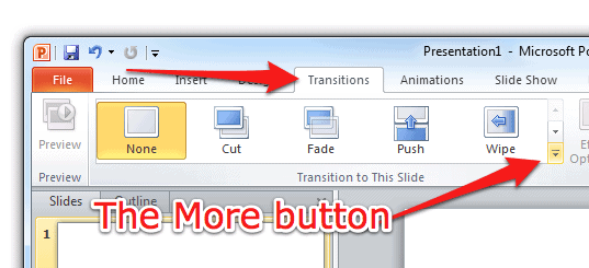 How To Add Transitions To PowerPoint 2010 Presentation Slides
