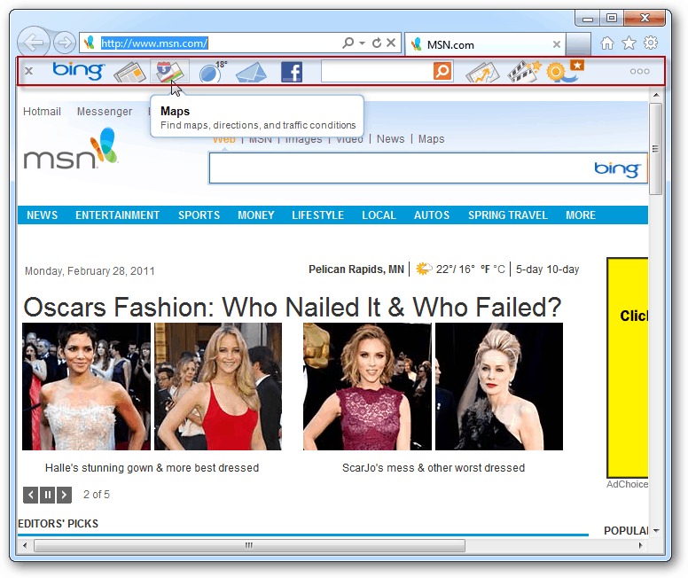 How To Install and Use the New Bing Bar in Internet Explorer 9 - Simple ...